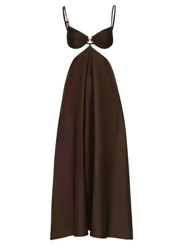 BAOBAB Kalina Balconette-neckline Maxi Dress - Brown