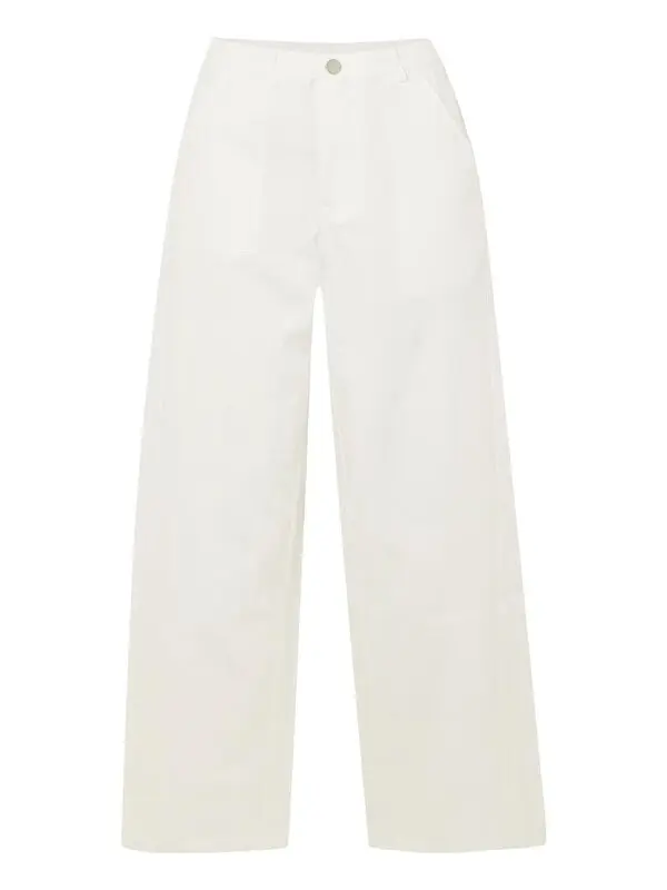 DEIJI STUDIOS Pocket Wide-leg Jeans - White