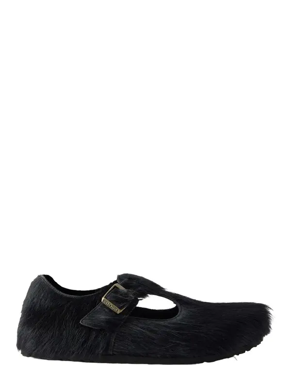 BIRKENSTOCK Calf Hair Mary Jane Pumps - Black