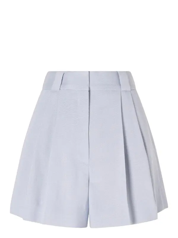 BLAZÉ MILANO Woven Pleated Shorts - Blue