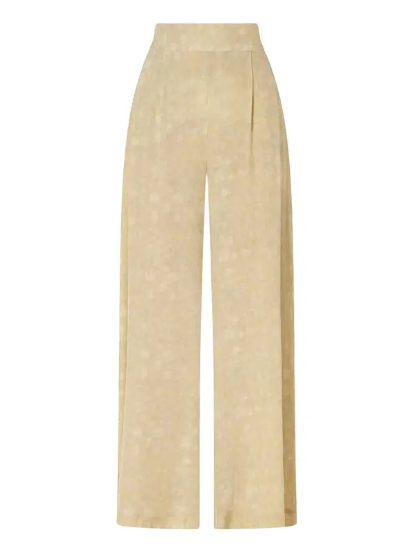 CORTANA Ada Printed Wide-leg Pants - Neutrals
