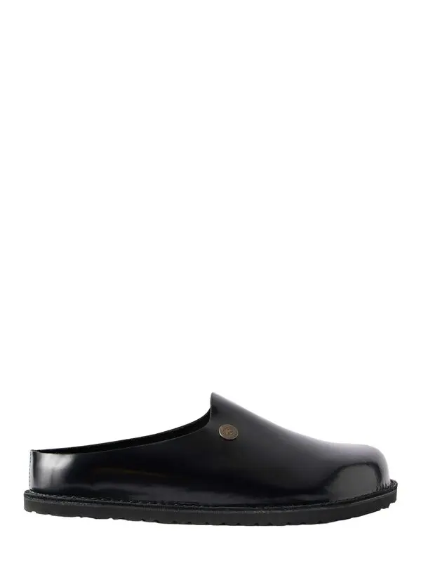 BIRKENSTOCK Sftm Amsterdam Leather Clogs - Black