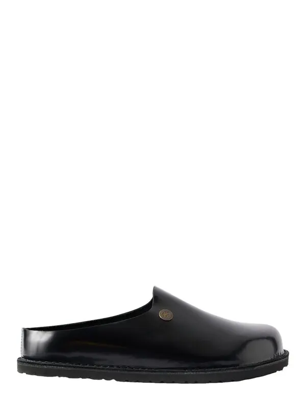 BIRKENSTOCK Sftm Amsterdam Leather Clogs - Black