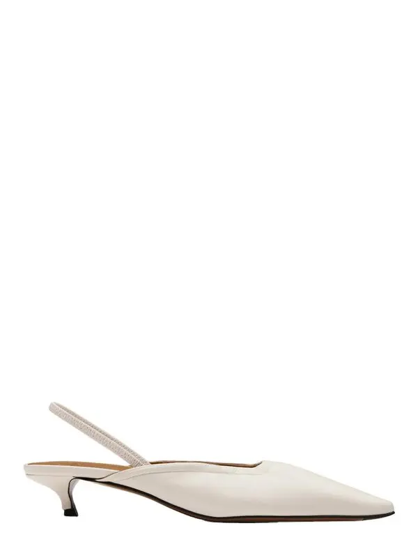 ATP ATELIER Lana Nappa Leather Slingbacks - Linen