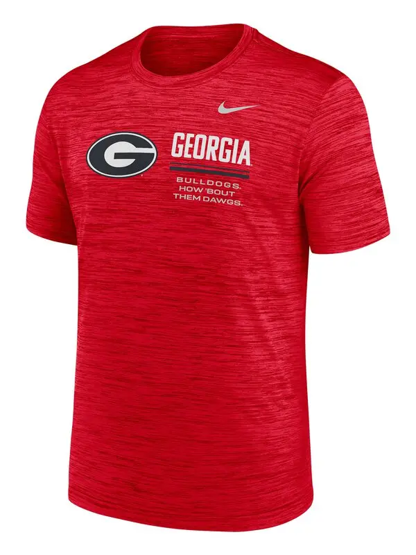 Nike Georgia Sideline Velocity Dri-fit College T-shirt - Red