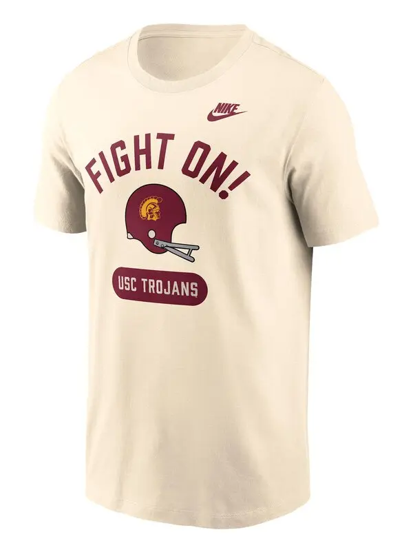 Nike Usc Legacy Arch Helmet College T-shirt - White
