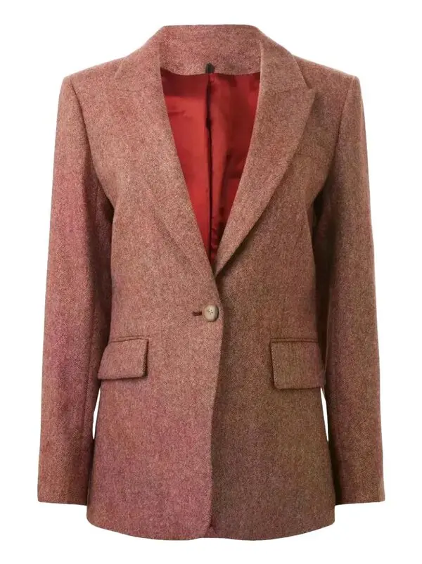 Veronica Beard Vega Dickey Button-closure Blazer - Brown