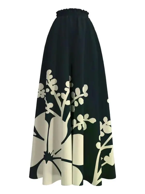 DIARRABLU Floral-print Palazzo Pants - Black
