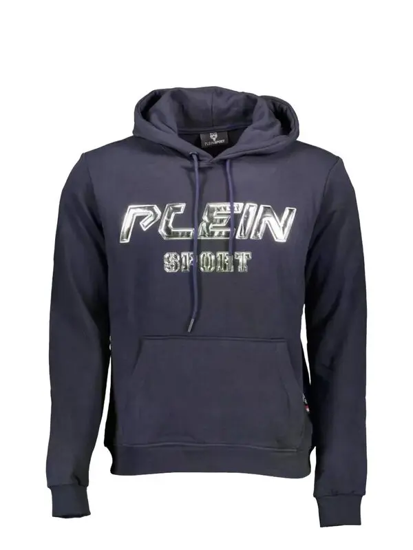 PLEIN SPORT Kangaroo-pocket Hoodie - Blue