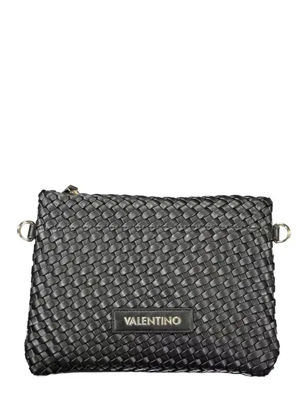 MARIO VALENTINO Woven-design Clutch Bag - Black