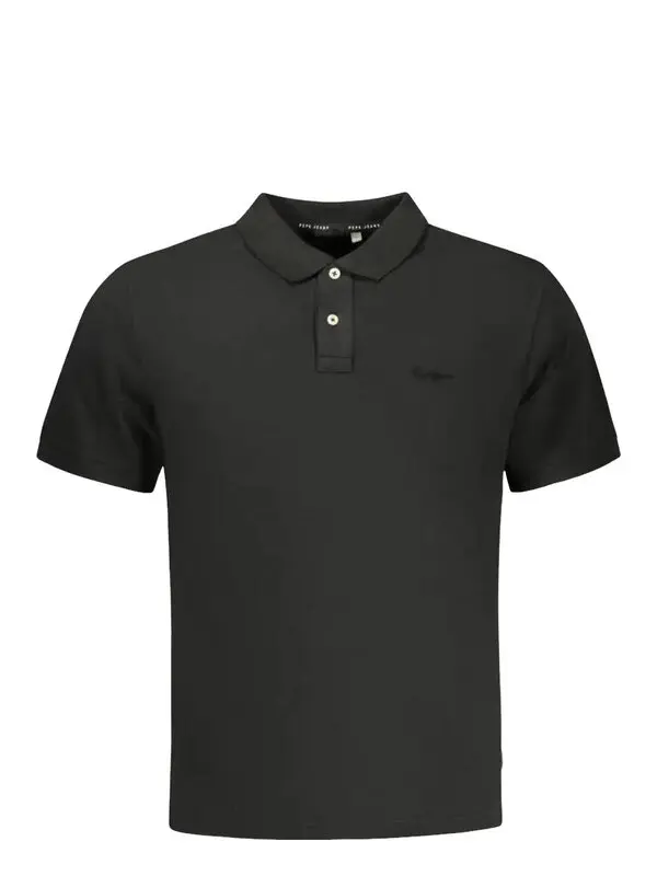 Pepe Jeans Logo-embroidered Polo Shirt - Black