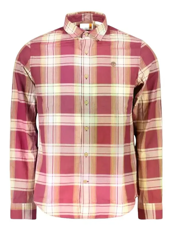 Timberland Plaid-pattern Button-down Shirt - Red
