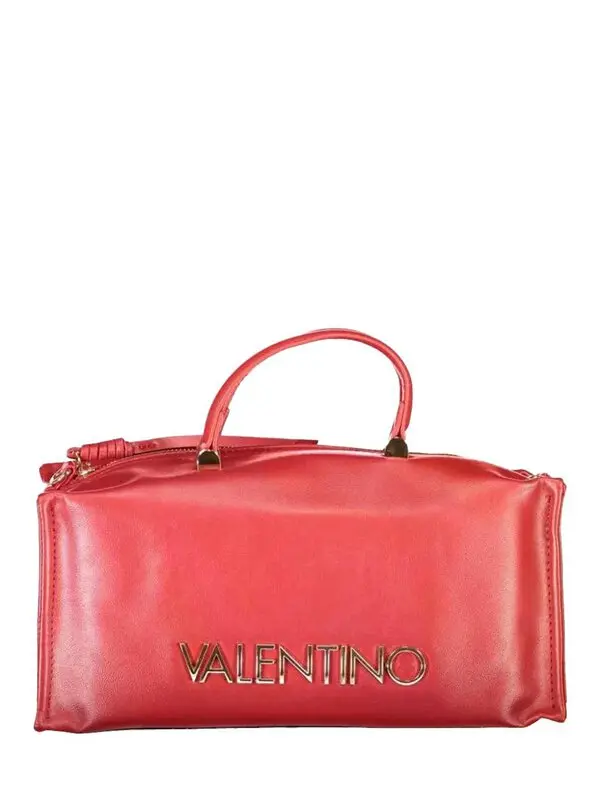 MARIO VALENTINO Logo-lettering Boxy Tote Bag - Red