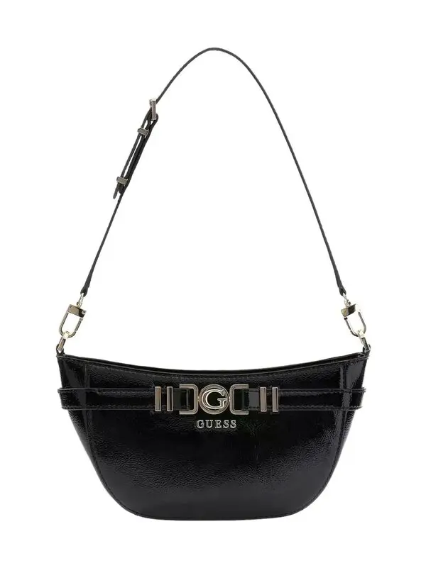 Guess Logo Detail Shoulder Bag - Black