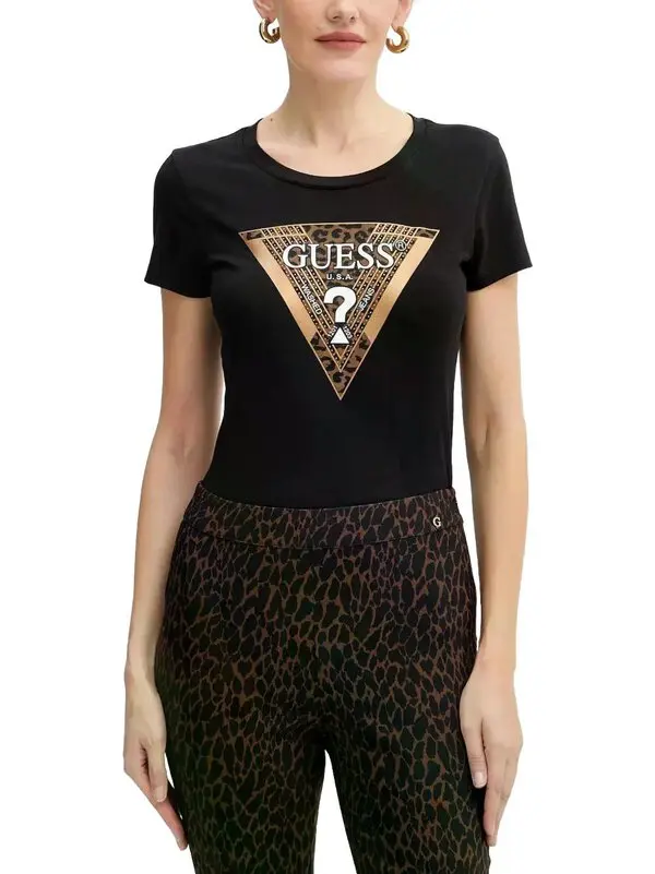 Guess Logo-print T-shirt - Black