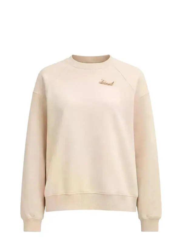 TWINSET Long-sleeve Sweatshirt With Logo Detail - Neutrals