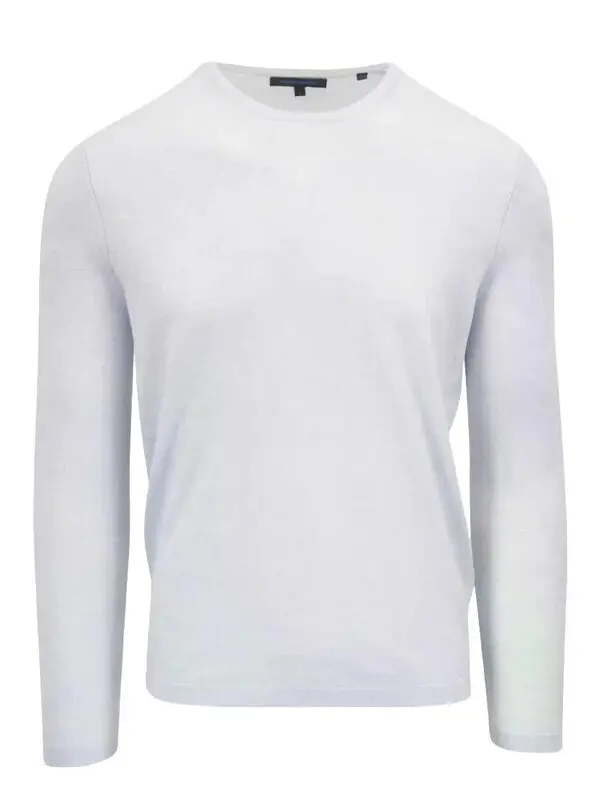 PYA Fine-knit Crew-neck Sweater - Grey