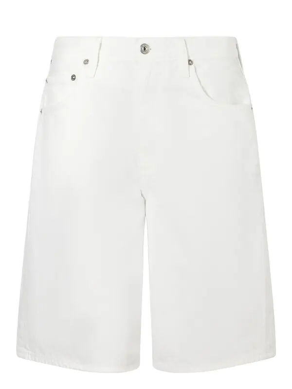 Citizens Of Humanity Court Denim Straight-leg Shorts - White