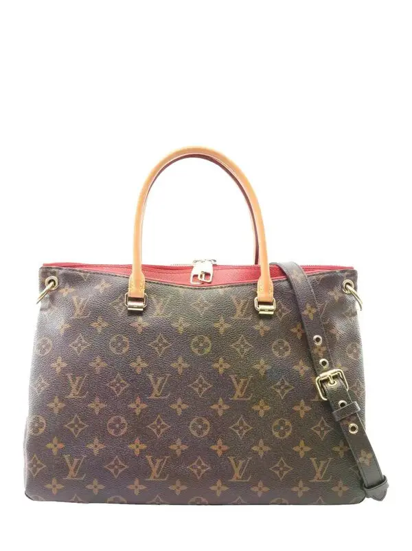 LOUIS VUITTON 2015 Monogram Pallas Mm Satchel - Brown
