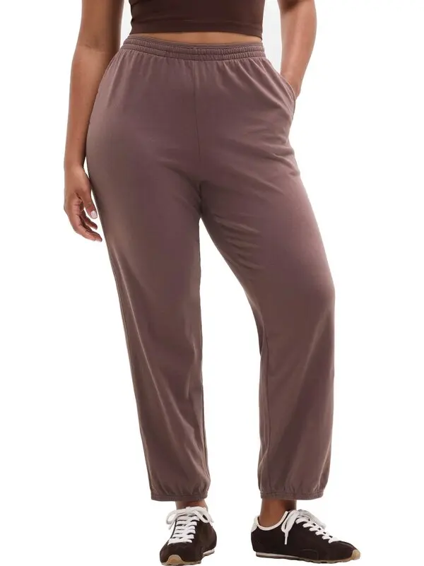 Athleta Airy Cotton Terry Jogger - Driftwood
