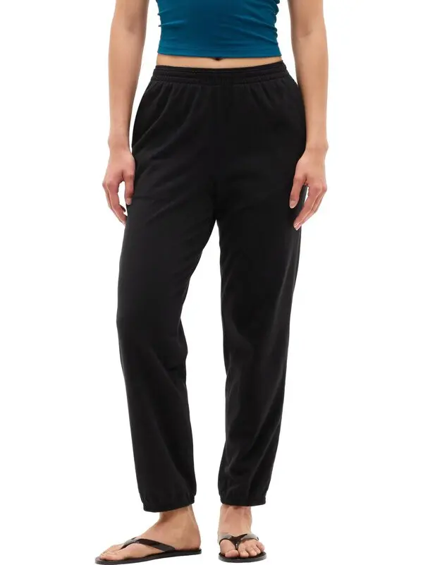 Athleta Airy Cotton Terry Jogger - Black