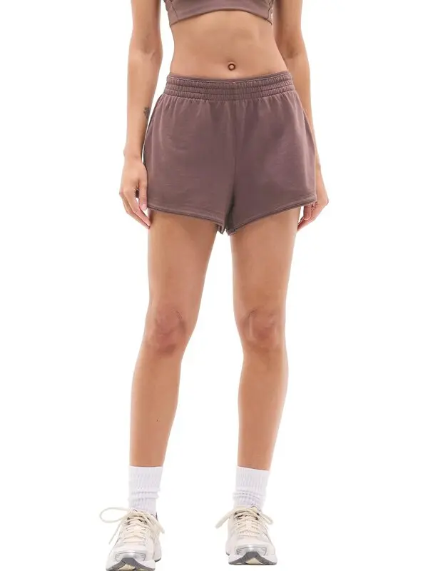 Athleta Airy Cotton Terry Relaxed Short - Driftwood