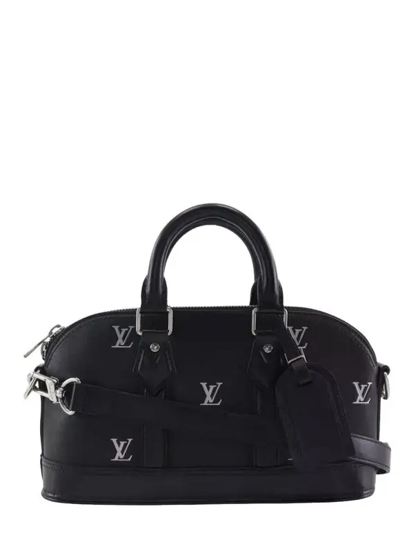 LOUIS VUITTON Alma East West Satchel Leather - Black