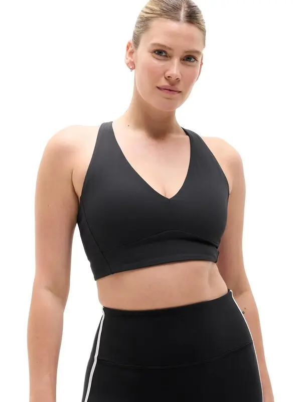 Athleta Transcend Longline Bra D-dd - Black