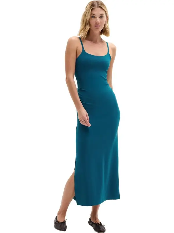 Athleta Transcend Maxi Dress - Coastal Teal