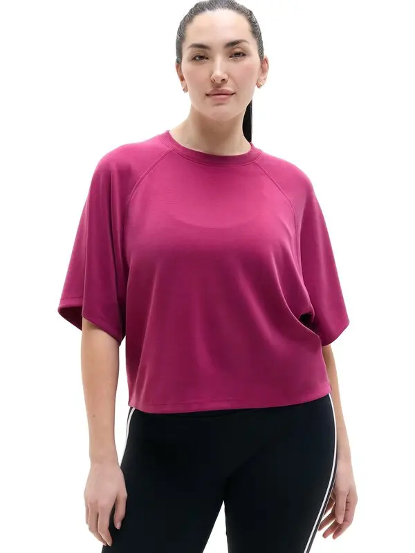 Athleta Relaxed Seasoft Tee - Wildberry