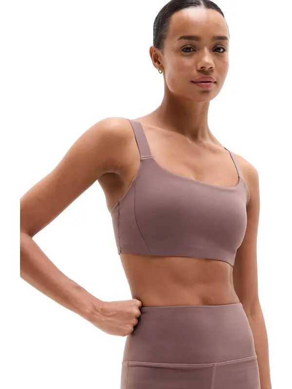 Athleta Reform Adjustable Sports Bra D-dd - Driftwood