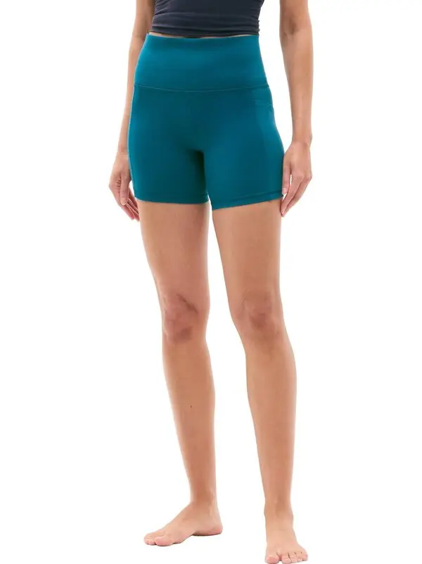 Athleta High-rise Fitted 5" Short - Coastal Teal