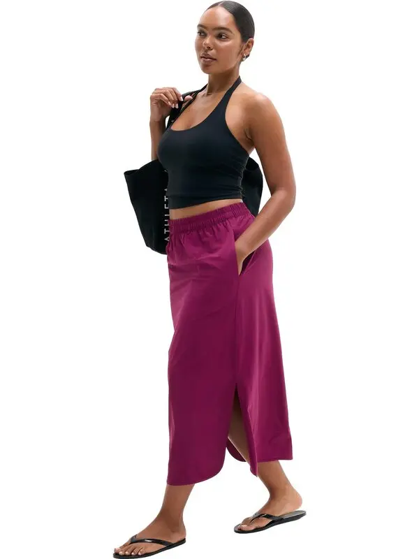 Athleta Relaxed Maxi Skirt - Wildberry