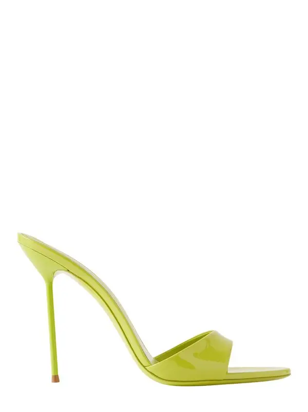 Paris Texas Lidia 105 Patent-leather Mules - Green