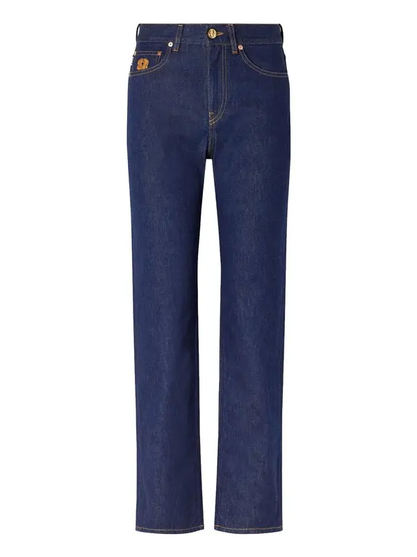 BLAZÉ MILANO Mid-rise Straight-leg Jeans - Blue