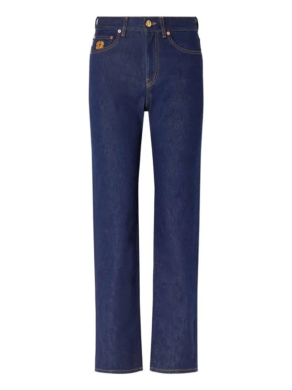 BLAZÉ MILANO Mid-rise Straight-leg Jeans - Dark Denim