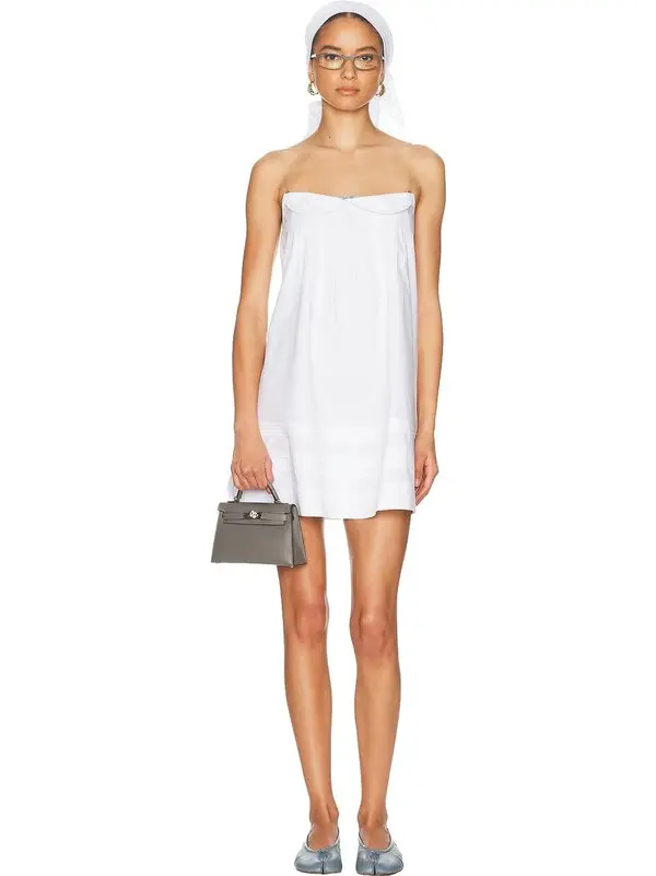 Sandy Liang Patsy Mini Dress - White