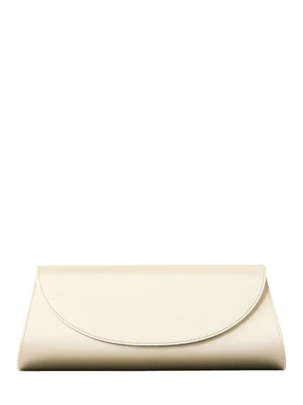 HUNTING SEASON Opera Satin Clutch - Neutrals