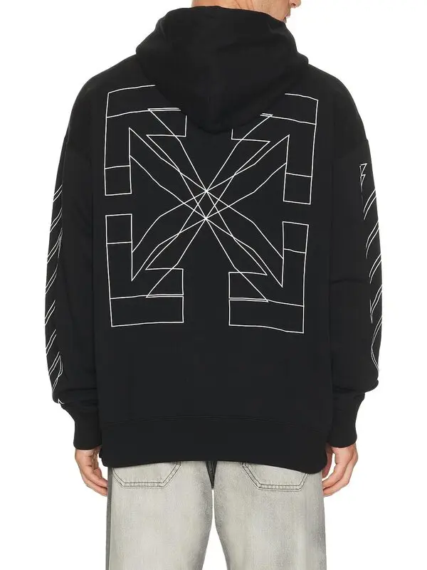 Off-White Double Arrow Skate Hoodie - Black