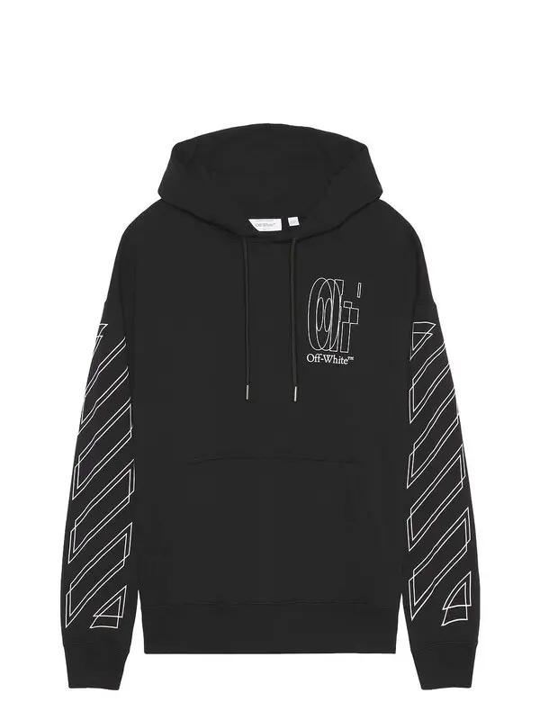 Off-White Double Arrow Skate Hoodie - Black