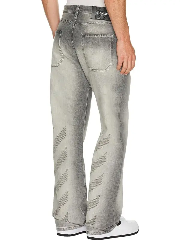 Off-White Slim Relax Jeans - Sun Faded Grey