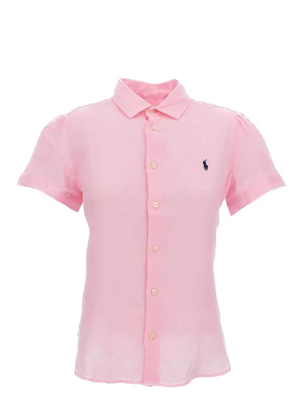 Polo Ralph Lauren Linen Button-down Shirt - Rose