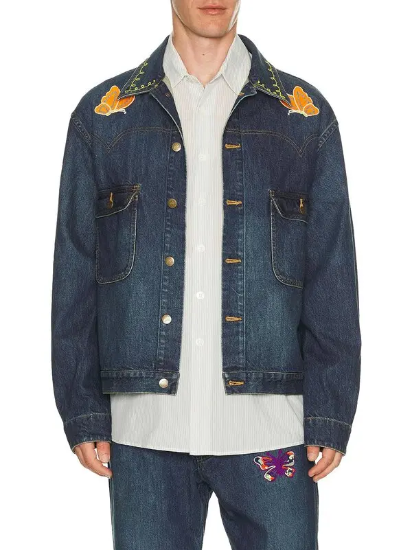 Needles Papillon Denim Jacket - Indigo