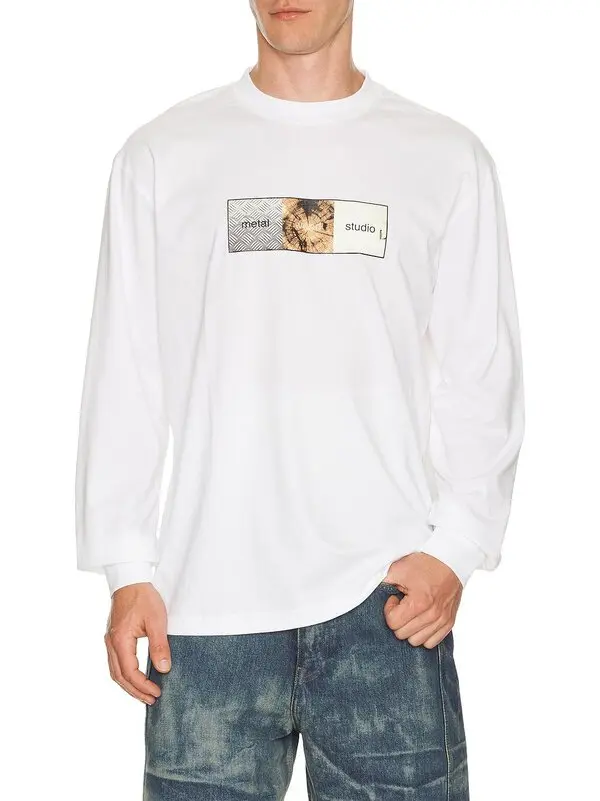 METALWOOD STUDIO Obviously Longsleeve T-shirt - White