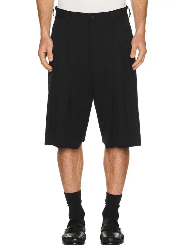 Comme Des Garçons Wool Tailored Shorts - Black