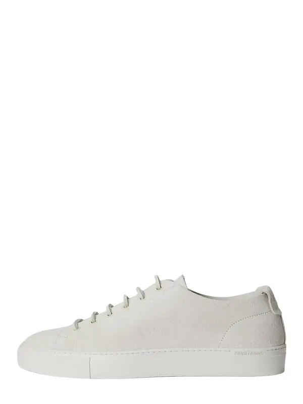 Ralph Lauren Jermain Deconstructed Calf-suede Sneaker - Off White