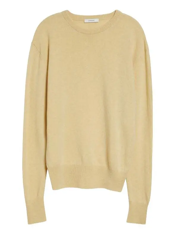 LEMAIRE Cashmere And Wool Crewneck Sweater - Butter