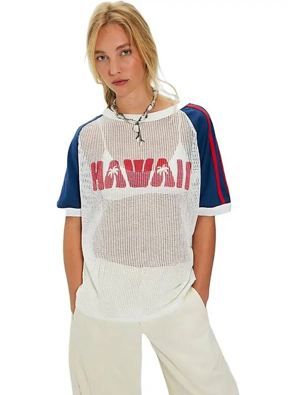 RAGABOND Athletic Club Raglan Tee - Hawaii White