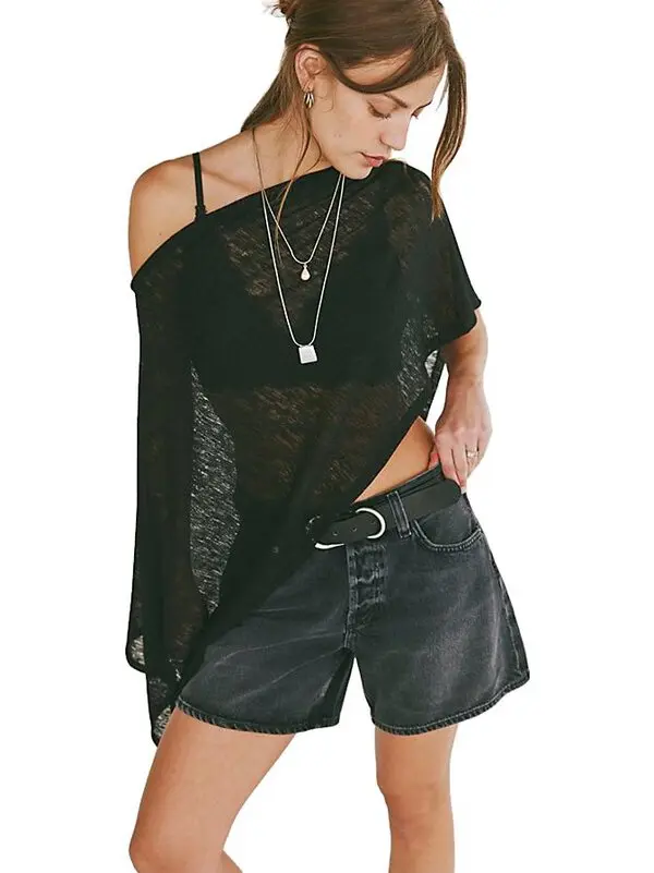 Citizens Of Humanity Billie Relaxed Denim Shorts - Vintage Black