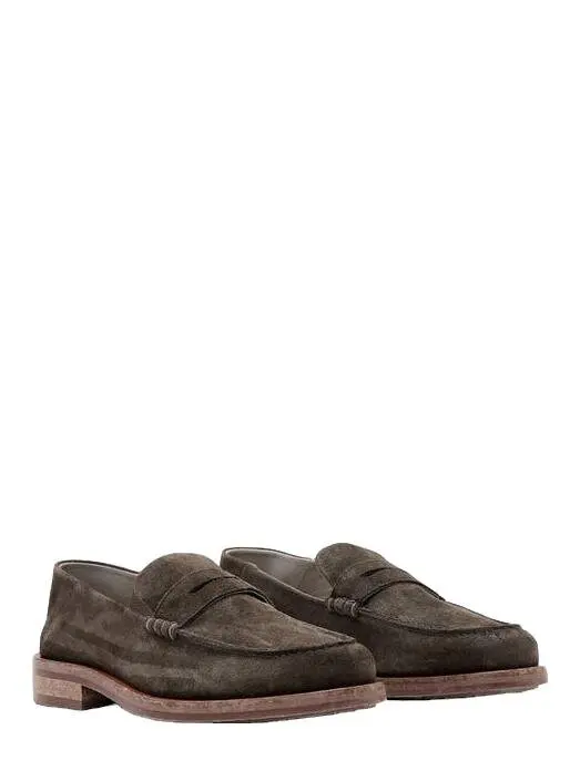 ALLSAINTS Convertible Penny Loafer - Dark Brown